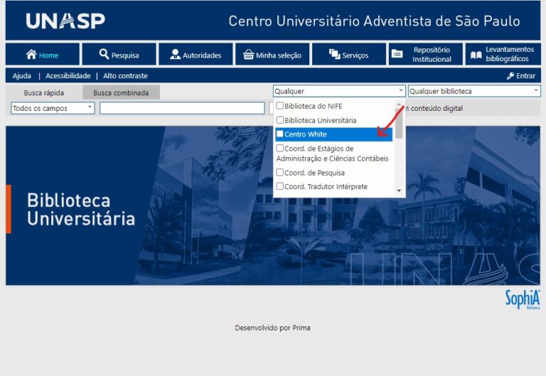 Como Acessar a Biblioteca do Centro White – Centro de Pesquisas Ellen G. White